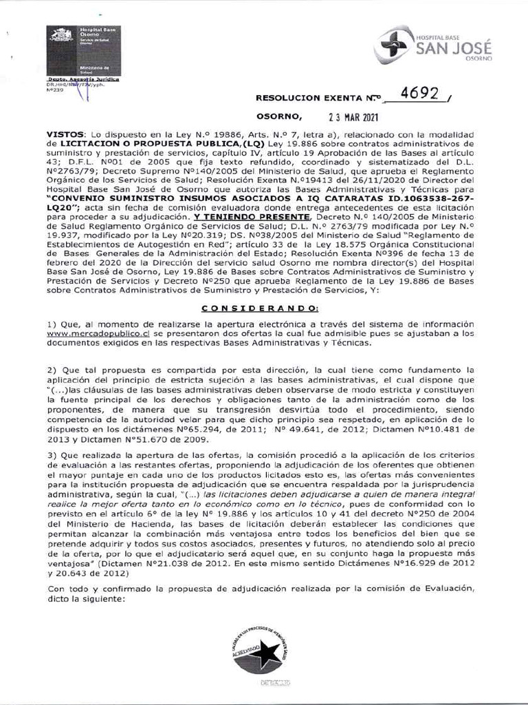 1063538-267-lq20 Aconvenio Suministro Insumos Asociados A IQ Cataratas | PDF