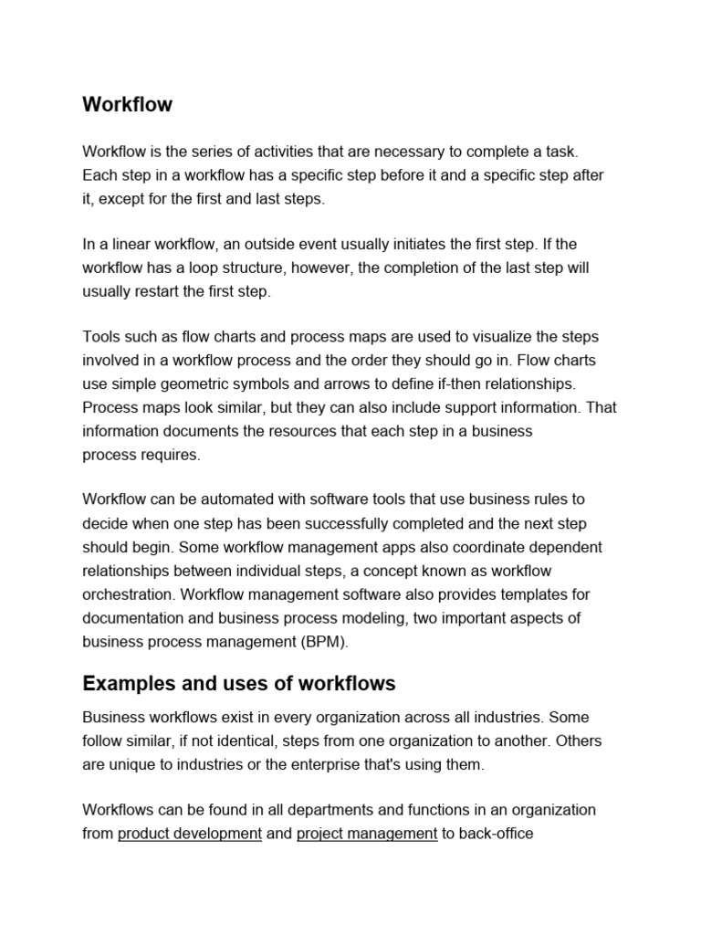 Workflow Pdf Workflow Business Process
