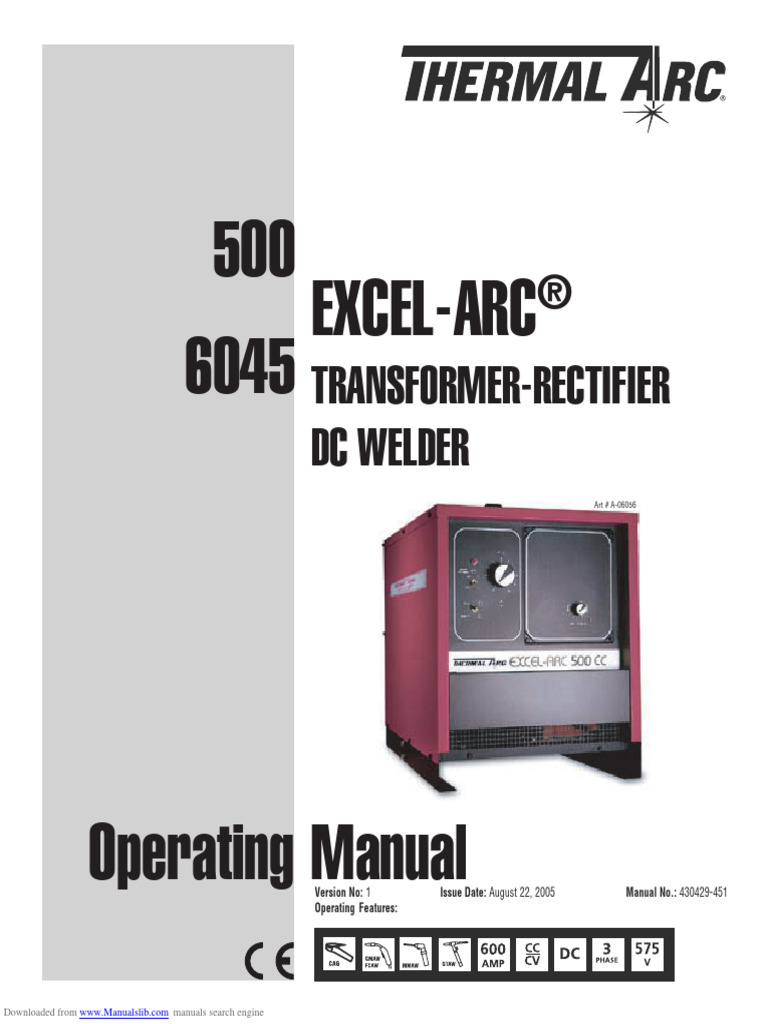 Excelarc 500 | PDF | Welding | Construction