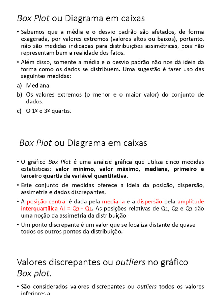 Box Plot: Análise e Interpretação Estatística | PDF | Ponto fora da ...
