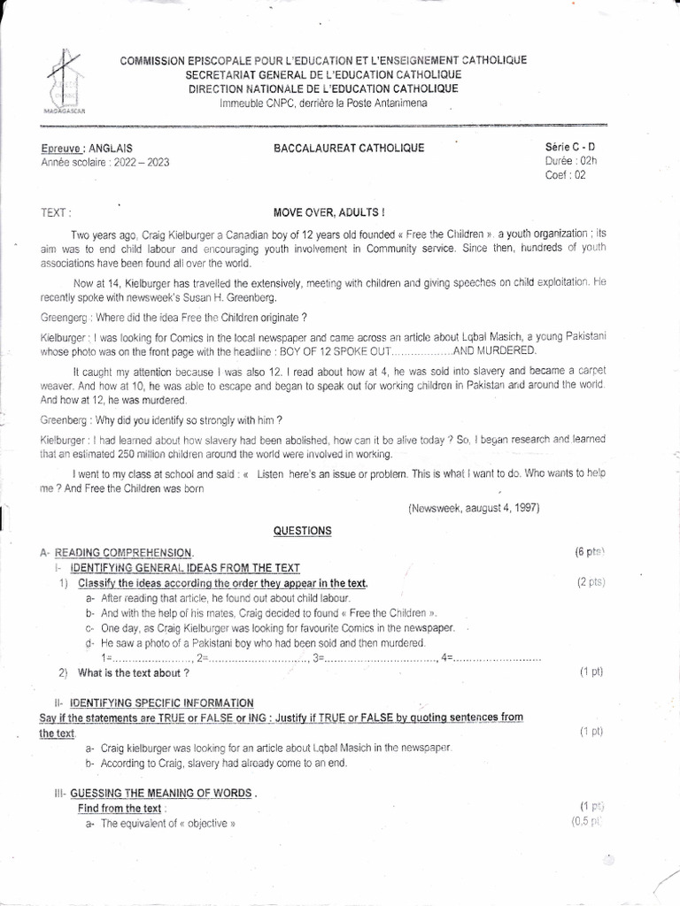 DEVOIR | PDF | Youth