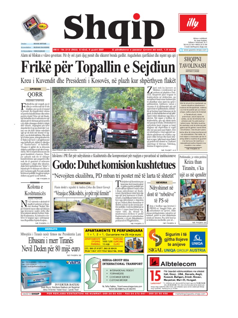 Gazeta Shqip 06.08 | PDF