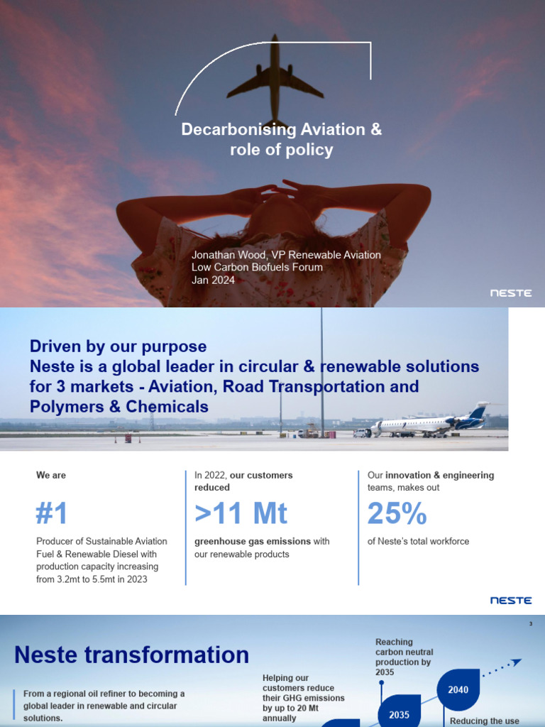 2023 01 LCBF Neste Aviation Decarbonisation Policy Presentation ...