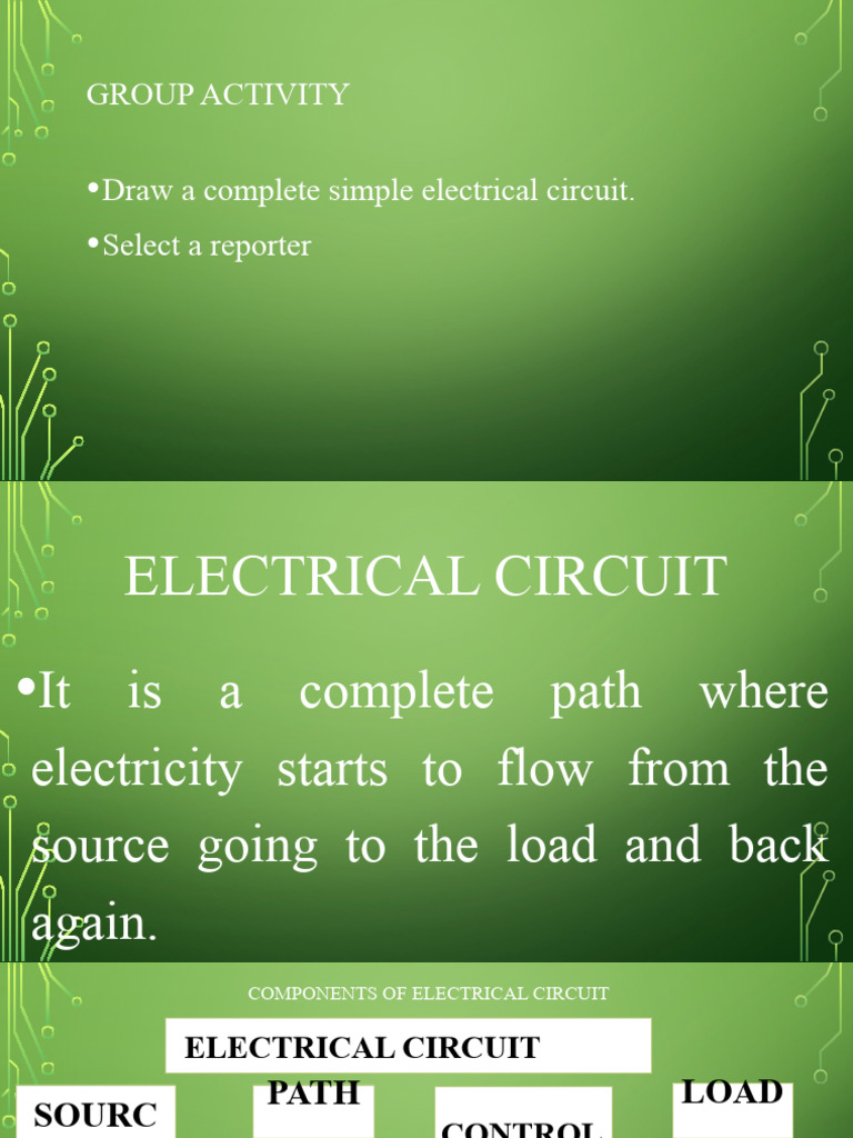 Simple Electrical Circuit Overview | PDF | Science & Mathematics | Technology & Engineering
