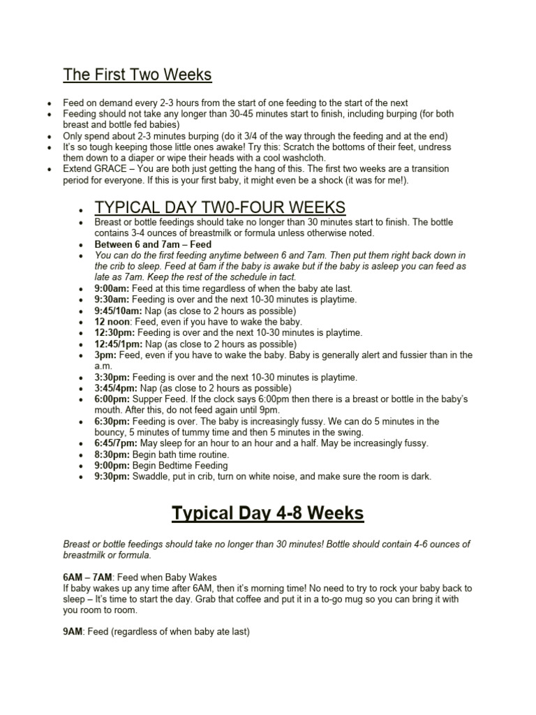 The First Two Weeks | PDF