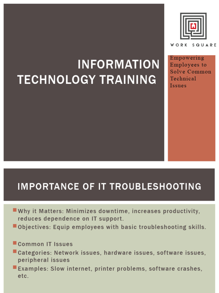 Information Technology Training | PDF | Security | Computer Security