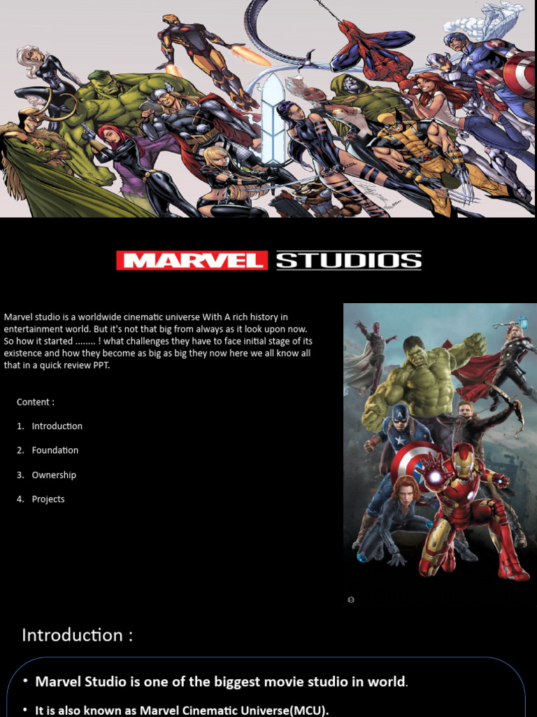 Marvel Studios Presantation Pdf Marvel Comics Marvel Entertainment