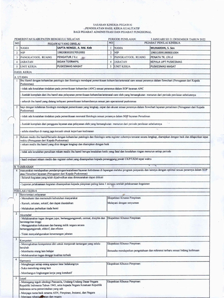 SKP Sapta Nengsih20230228 - 08335616 - 0012 | PDF