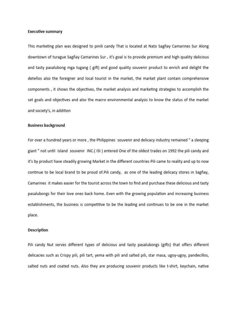 Executive Summa WPS Office | PDF | Market Segmentation | Mass Media