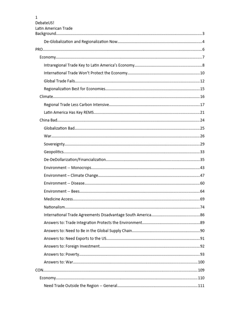 LA_Trade_File_Final | PDF | Economic Growth | Globalization