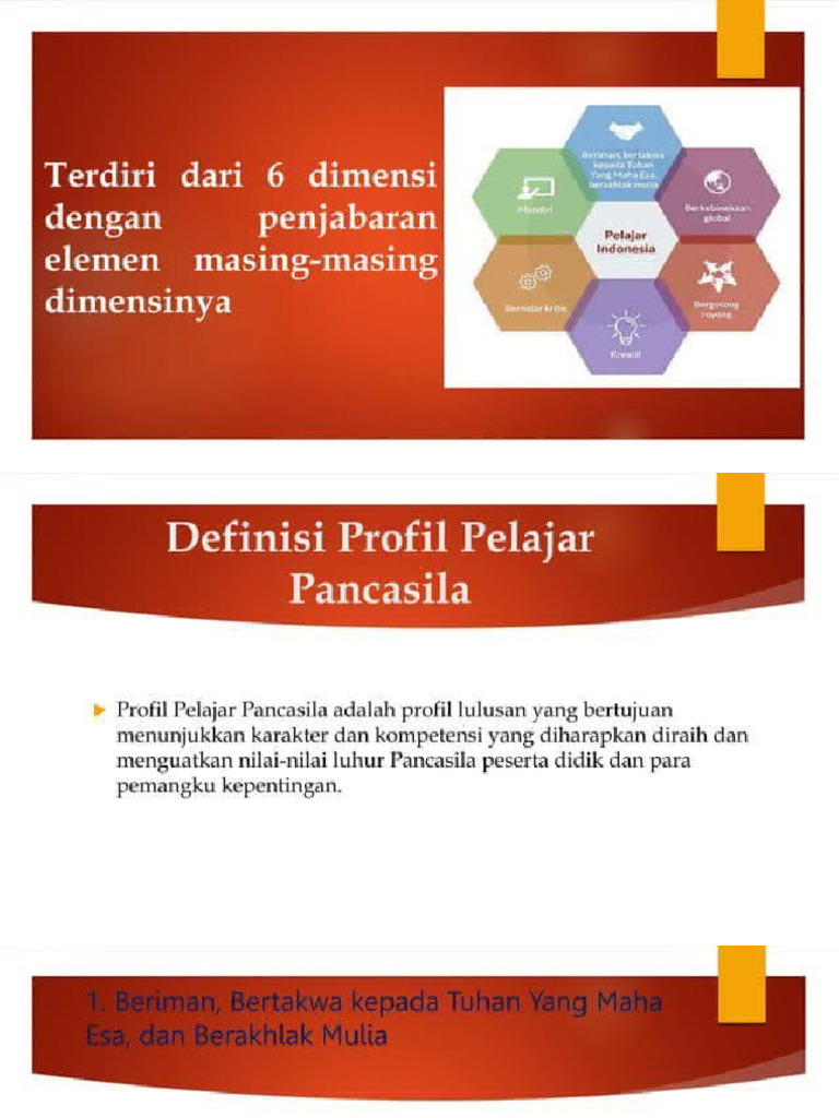 Profil Pelajar Pancasila PPT Fiks | PDF