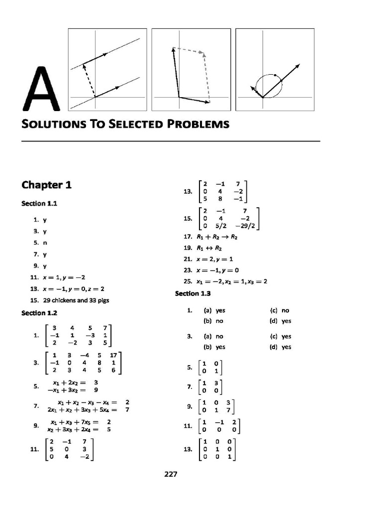 answer sheet of fundamental of matrix | PDF | Mathematical Concepts | Operator Theory
