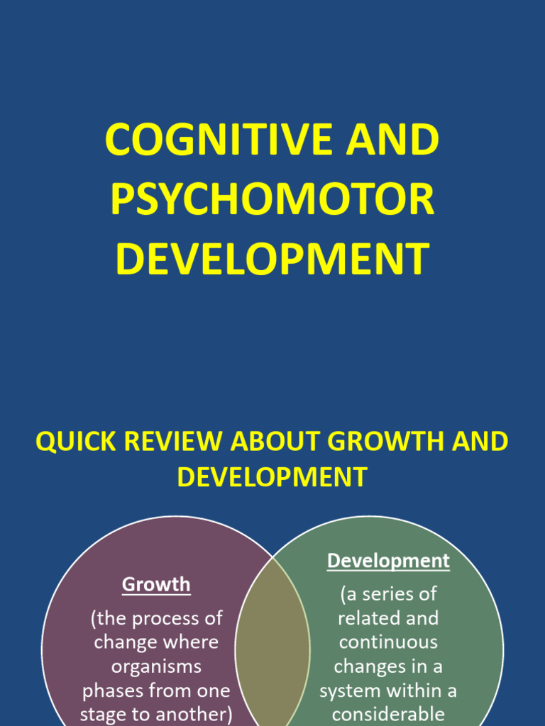 Cognitive and Psychomotor Development Guide | PDF | Cognitive ...