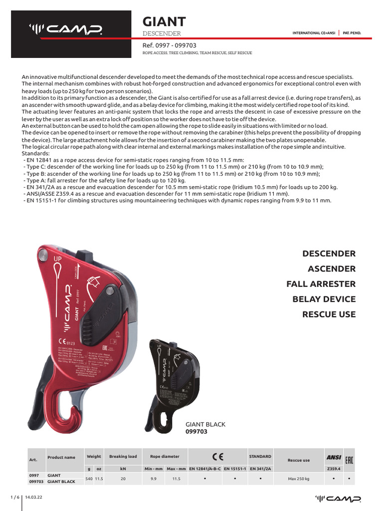 Giant: Descender Ref. 0997 - 099703 | Download Free PDF | Equipment