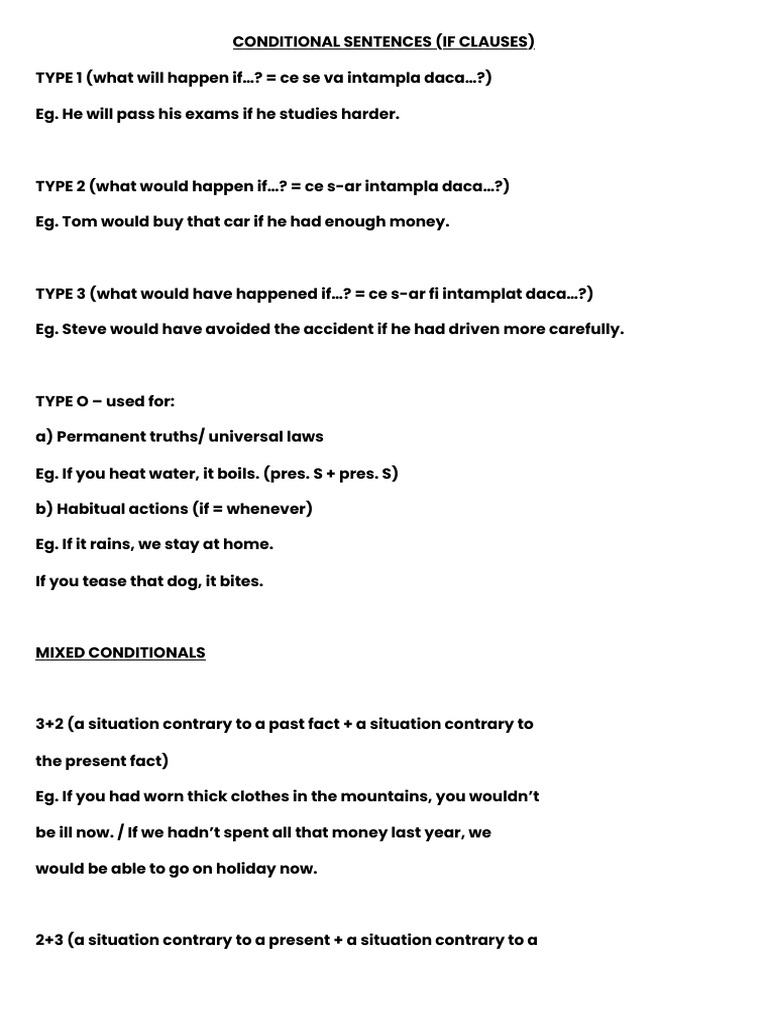 IF Clauses | PDF | Language Mechanics | Linguistic Morphology