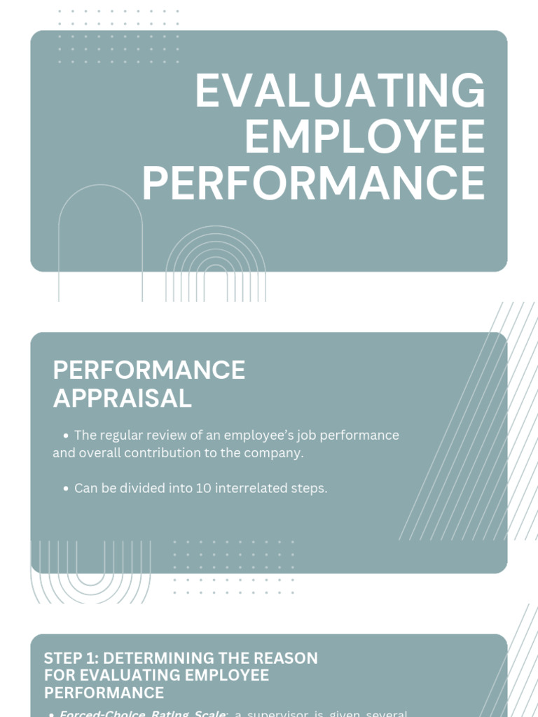 Employee Performance Evaluation Guide | PDF | Performance Appraisal ...