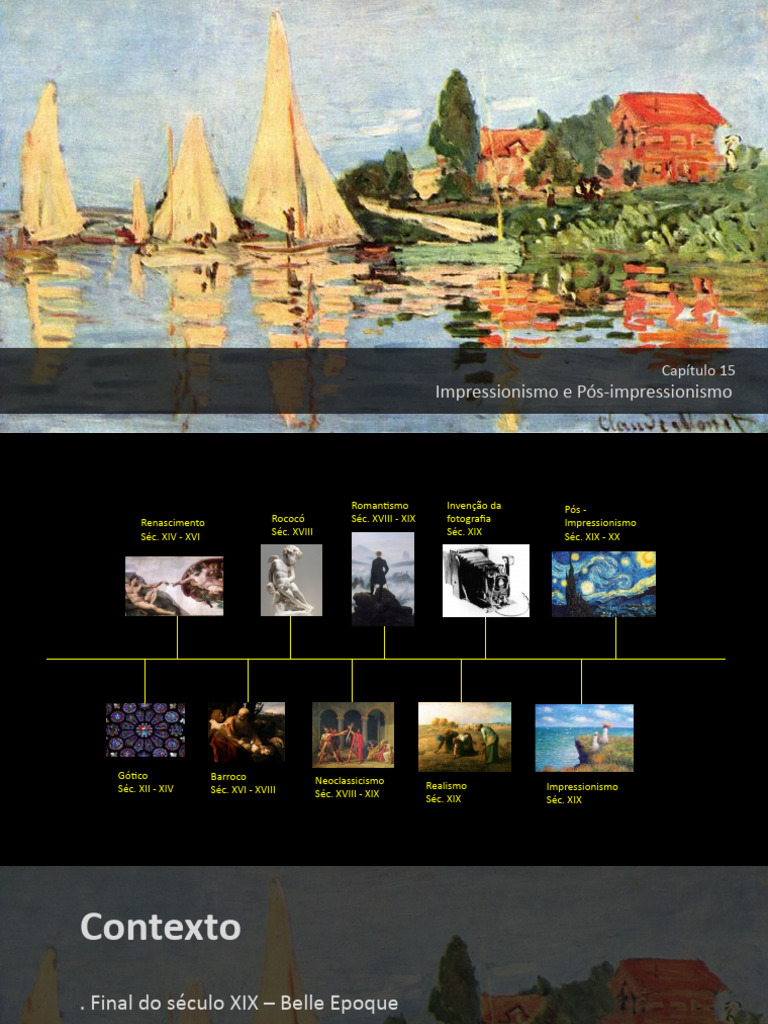 Aula 15 - Impressionismo - 3EM | PDF | Impressionismo | Claude Monet