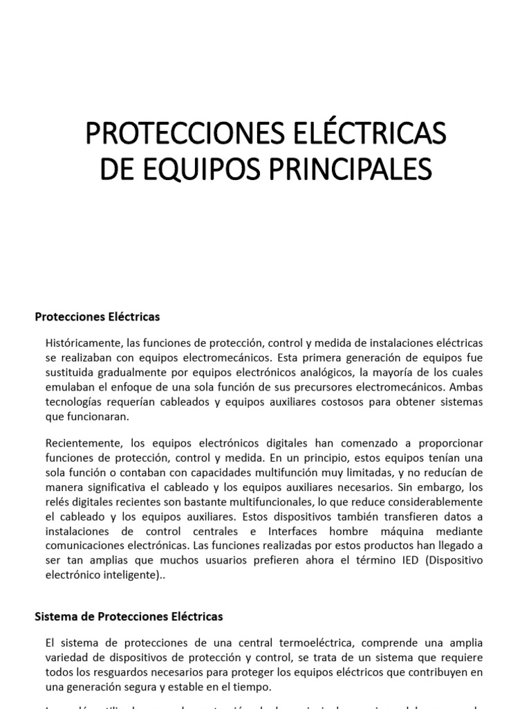 Protecciones Electricas Y Reles Ur Descargar Gratis Pdf Relé