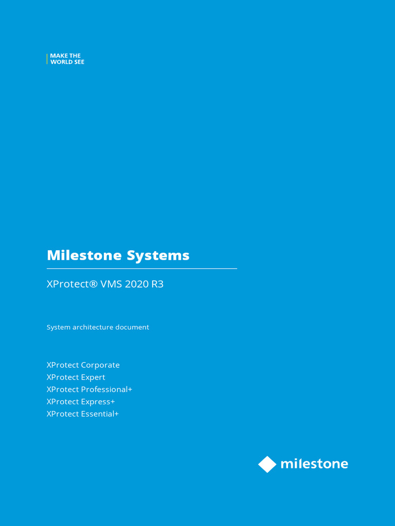 Milestone XProtect VMS System Architecture Document | PDF | Public Key ...