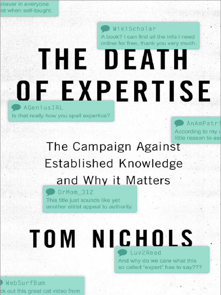 The Death of Expertise - Tom Nichols | PDF | Expert | Knowledge