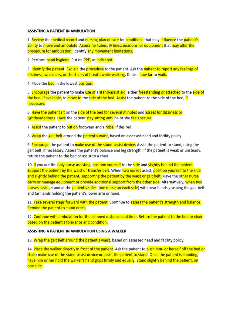 Gait Ambulation | Download Free PDF | Walking | Health Care