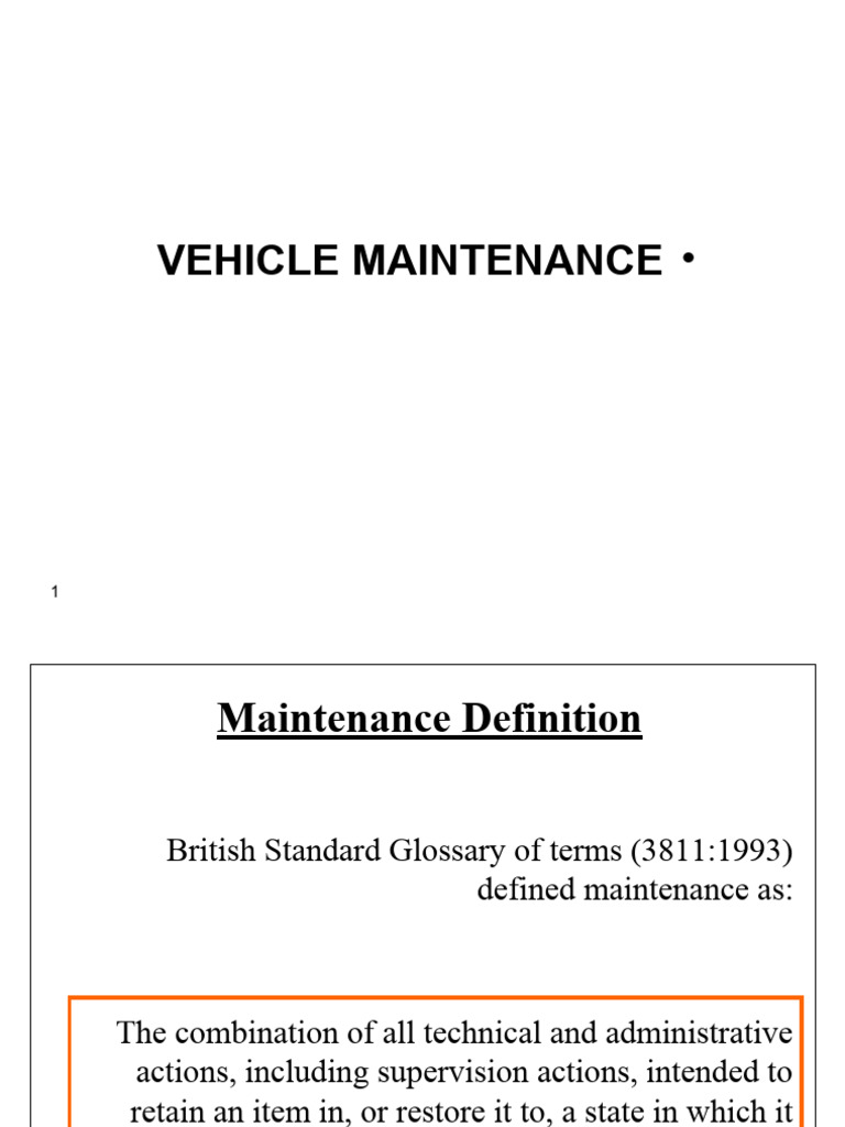 Maintenance Definitions and Types | PDF | Reuse | Systems Engineering
