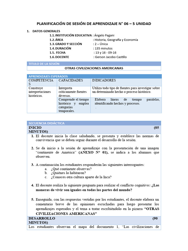 Sesion 6 | PDF | Mesoamérica | Maestros