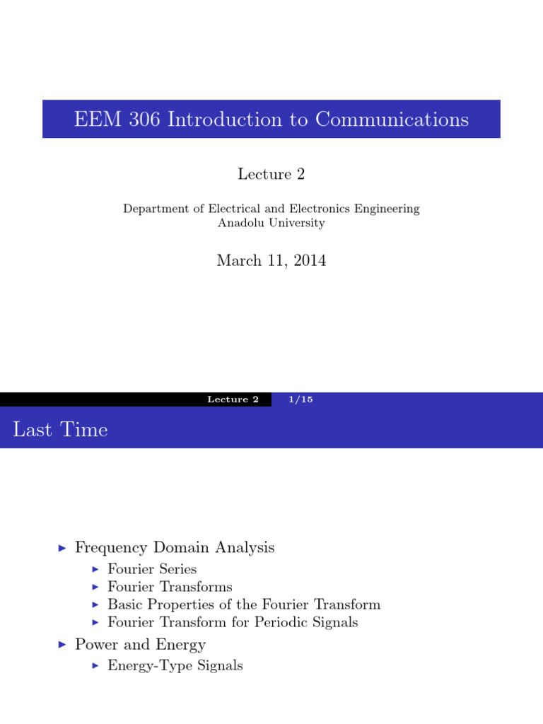 306 Lecture2 Pdf Sampling Signal Processing Spectral Density 4518
