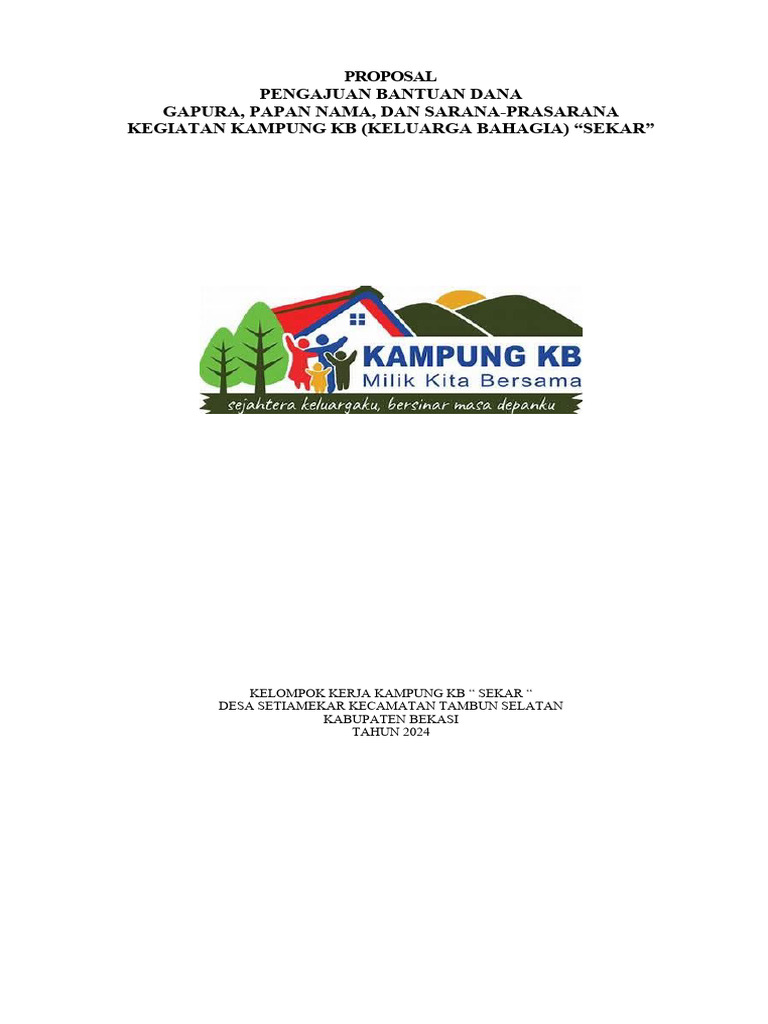 Proposal Kampung KB | PDF | Sains & Matematika
