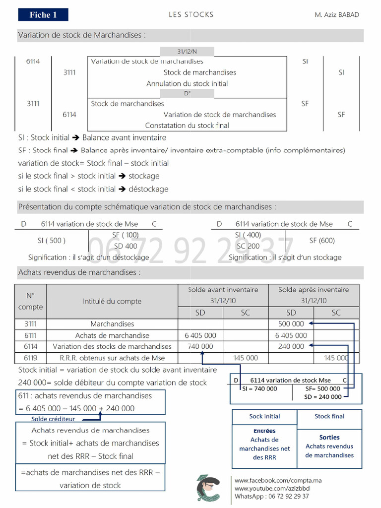 Régularisation Des Stocks | PDF