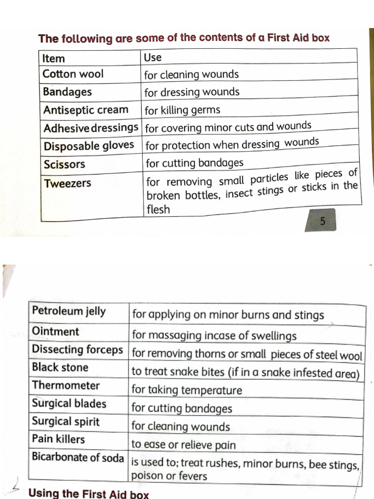 First Aid Notes | PDF