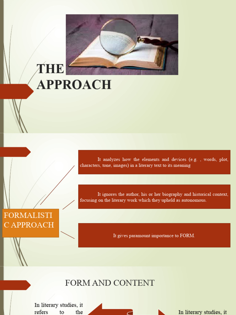 The Formalistic Approach | PDF | Human Communication | Liberal Arts ...