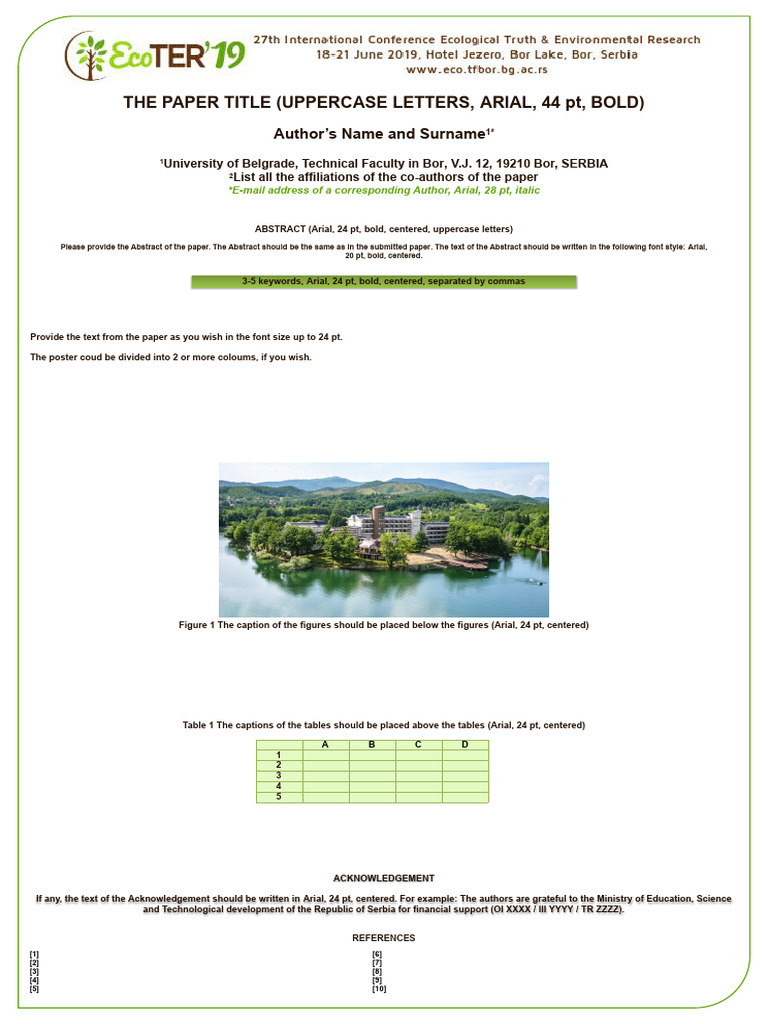 Primjer 1 Poster Template | PDF | Arial | Printing