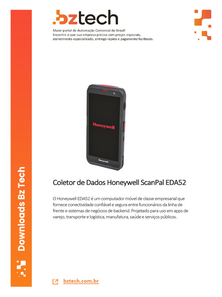 Manual Honeywell Eda52 | PDF | Usb | Touchscreen