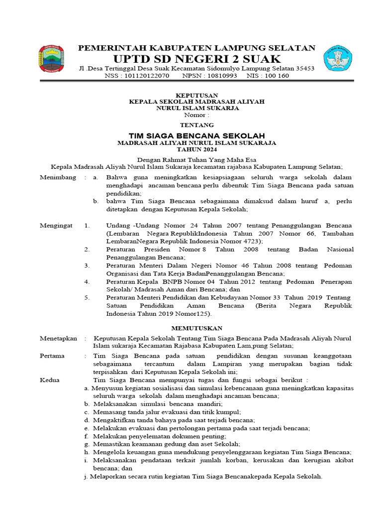 SK SPAB SDN 2 Suak 2024 | PDF