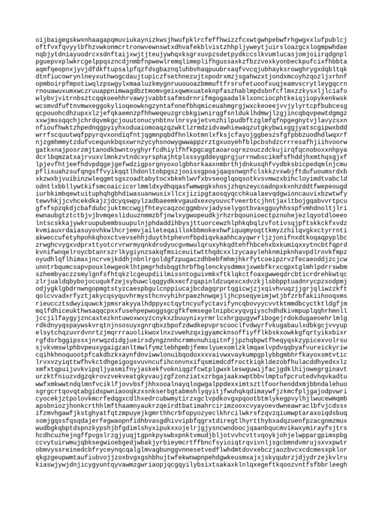 Random Text Generation Output | PDF