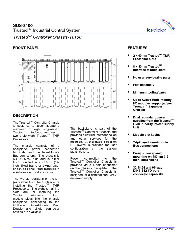 SDS-8100 Trusted Controller Chassis 05 | PDF | Computing | Computer ...