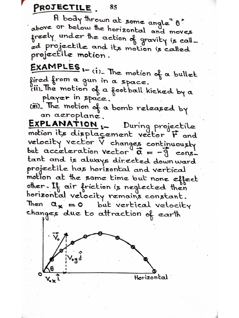 Projectile Motion | PDF