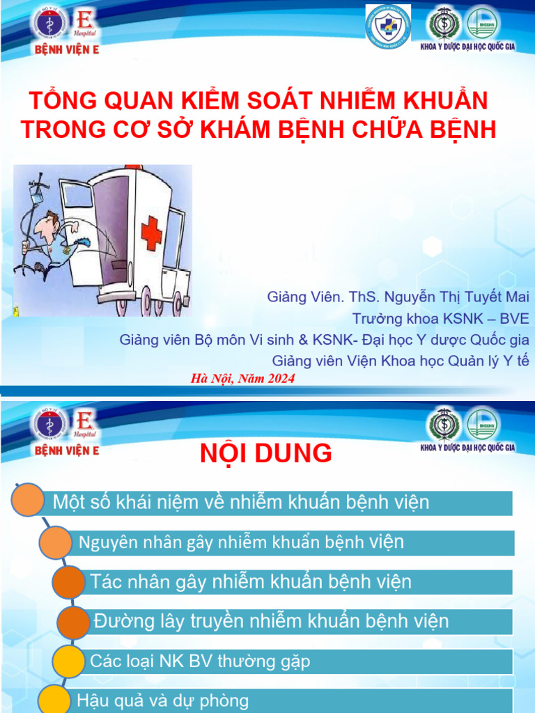 Bài 1-Tổng Quan Về Ksnk Trong Cơ Sở y Tế Sửa 22.9 | PDF