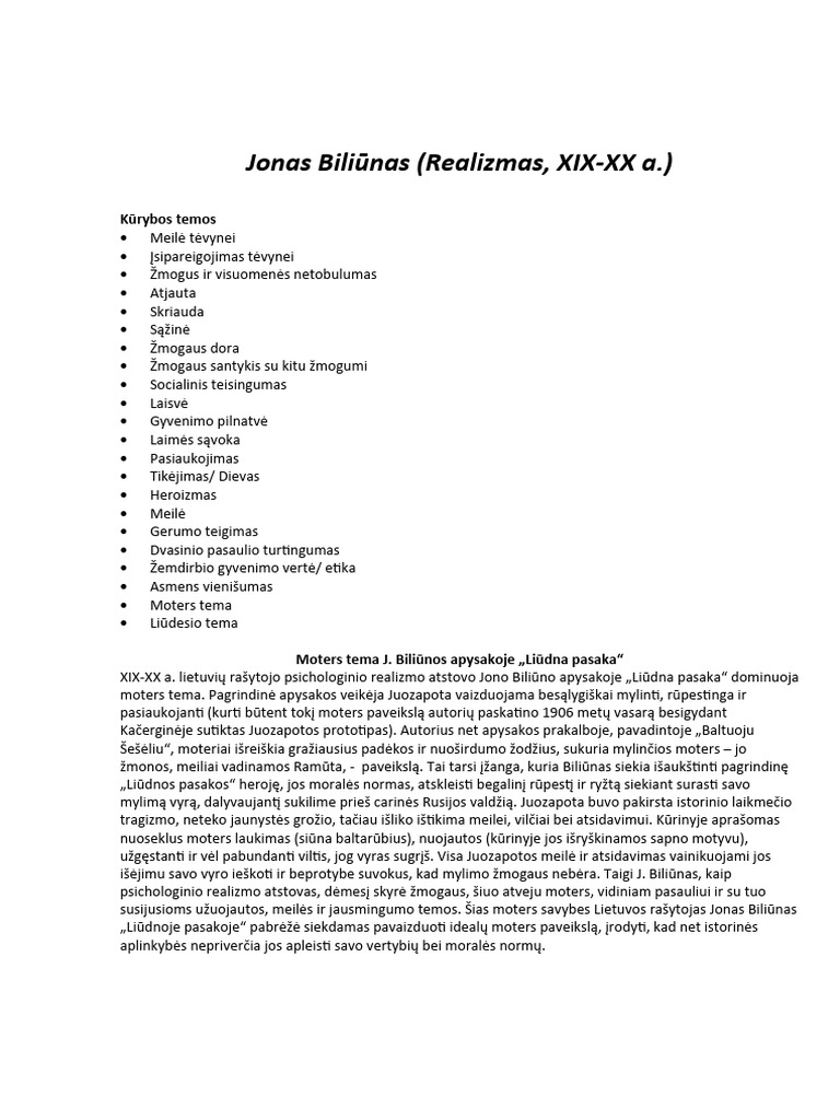 Jonas Biliunas Ir Kiti | PDF