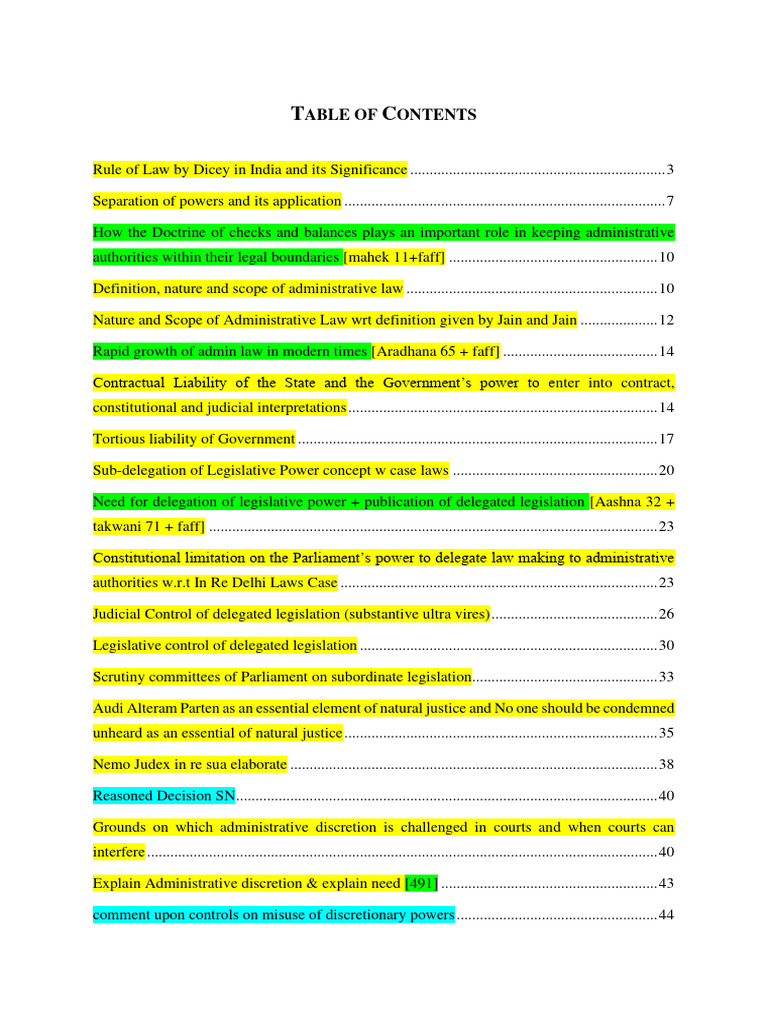 PDF Final Admin Exam Scam | PDF | Rule Of Law | Separation Of Powers