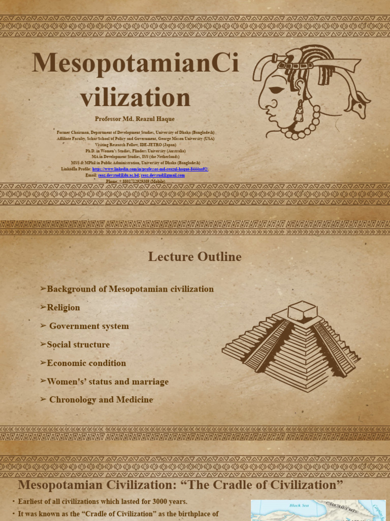 Lecture 04 | PDF | Mesopotamia | Civilization