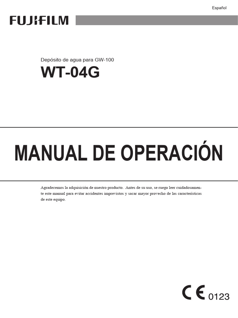 Manual Regulador de CO2 GW-100 | PDF | Agua | Esterilización (Microbiología)