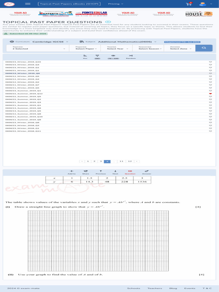 Topical Past Paper Questions Exam-Mate 53 | PDF | Learning