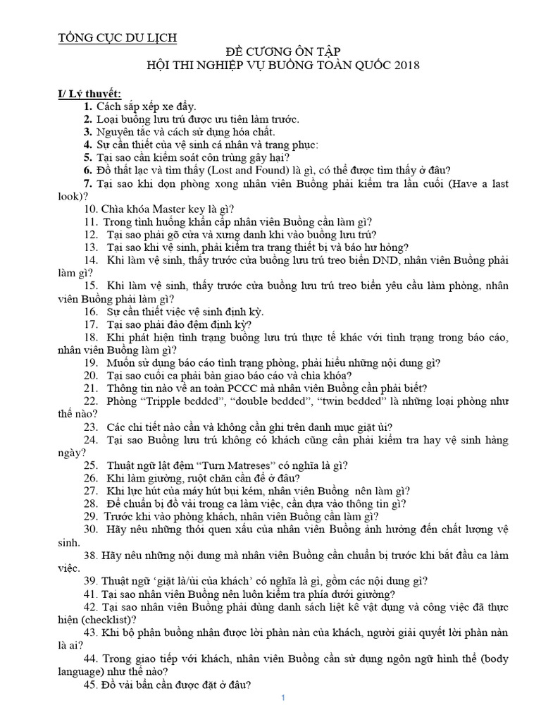 De Cuong On Tap | PDF