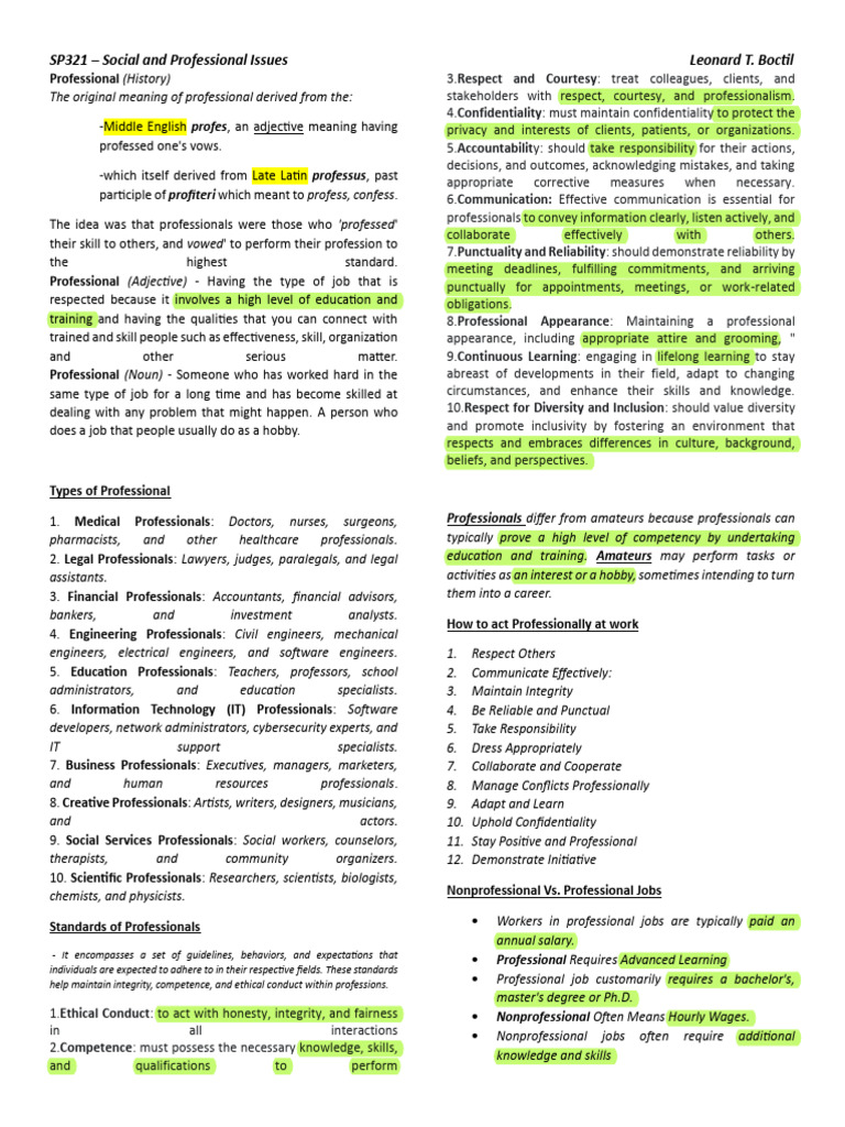 SP321 Reviewer | PDF | Morality | Virtue Ethics