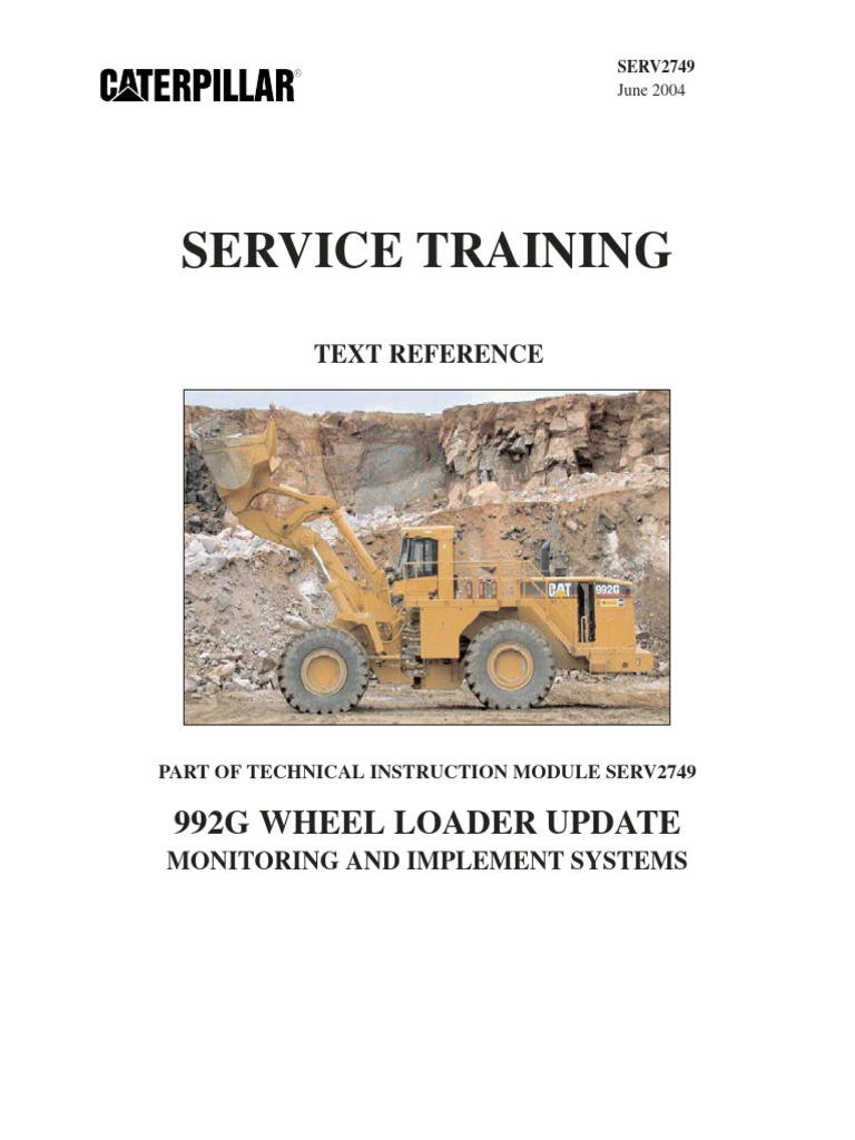 Presentacion de Cargador 992g Implementos. | PDF | Sensor | Information