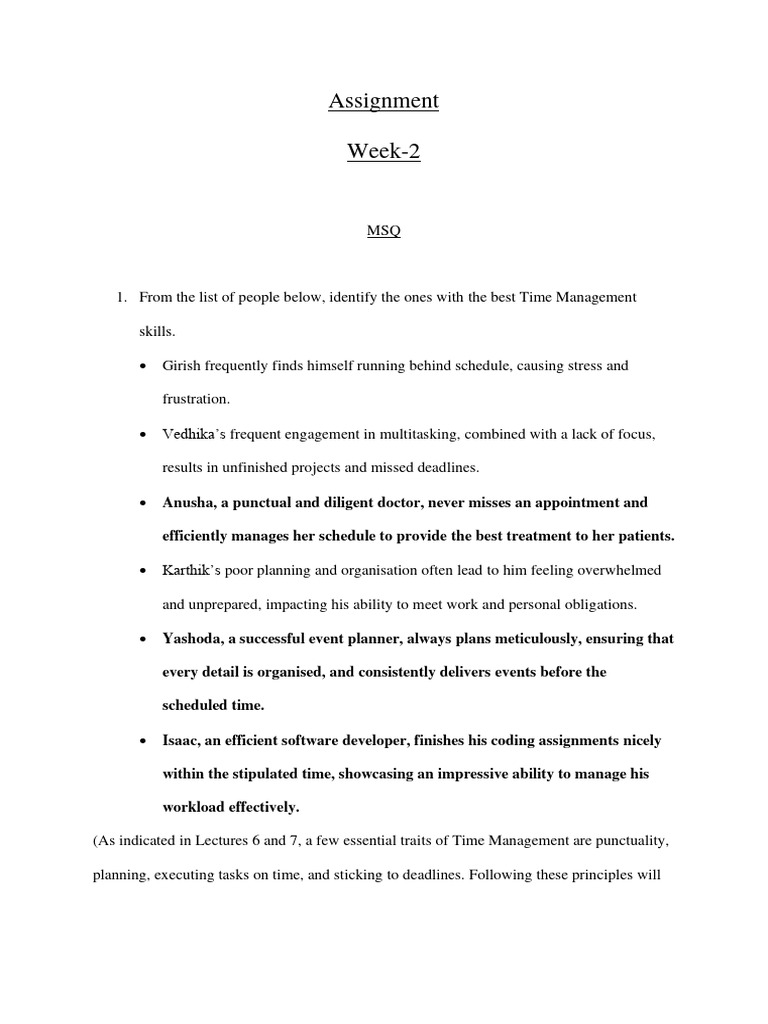Enhancing Soft Skill Note Week 2 | Download Free PDF | Procrastination ...