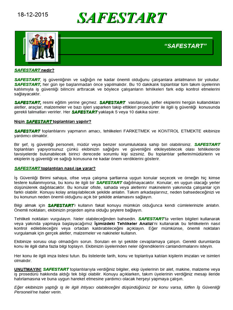 18-Safestart - 0001 - What is Safestart - Tur | PDF