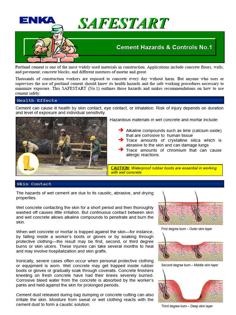 Safestart - 004-Cement Hazards & Controls No.1-Tr-Eng-Ind | PDF